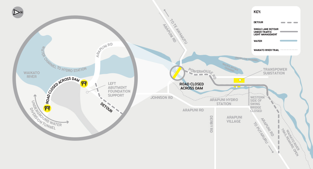 Arapuni Dam Remediation Work